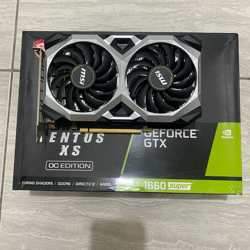 Jual VGA GTX 1660SUPER MSI VENTUS XS OC EDITION 6GB GDDR6 FULLSEET UNIT MULUS | Shopee Indonesia