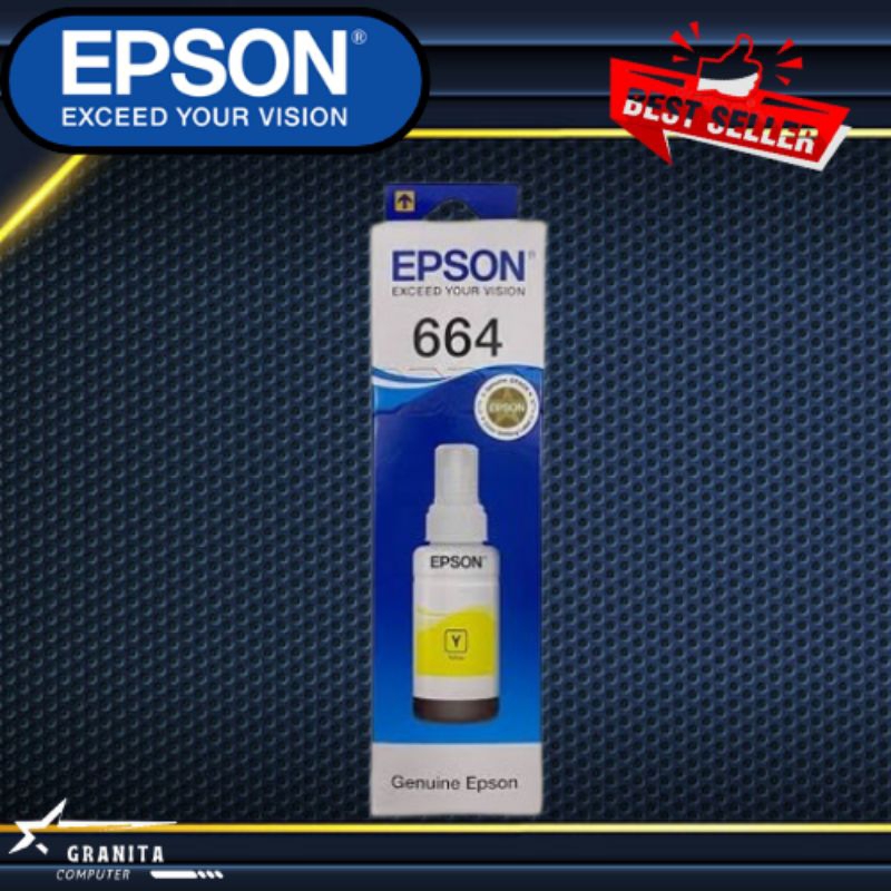 Jual Tinta Epson 664 Yellow Original For Printer L110 L120 L210Epson L220 | Shopee Indonesia