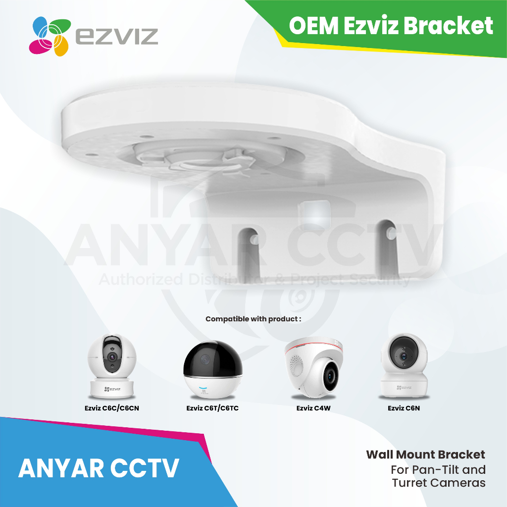 Jual BRACKET DINDING CCTV INDOOR FOR EZVIZ C6CN C6N C4W C6TC WALL MOUNT ...