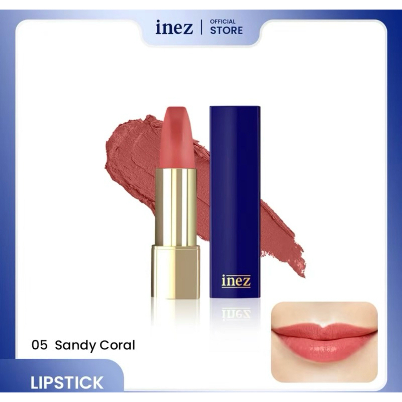Jual LIPSTICK INEZ GLOSY ( sandy coral ) | Shopee Indonesia