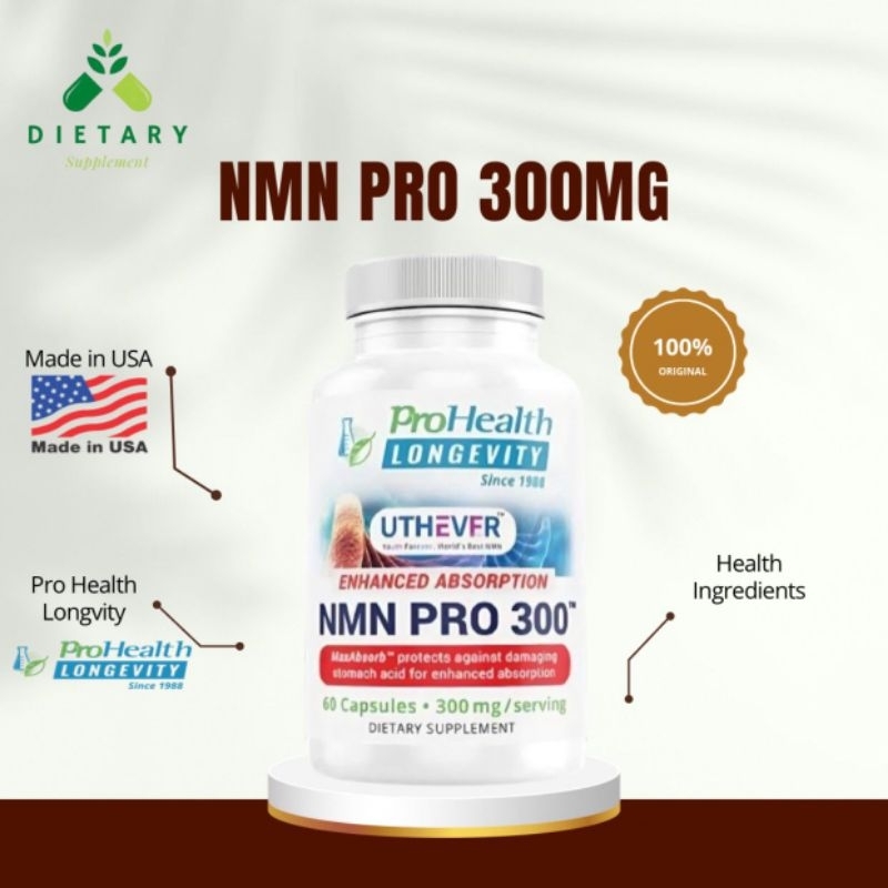Jual NMN ProHealth Longevity NMN PRO 300 HEALTH AntiAnging + NAD Isi ...