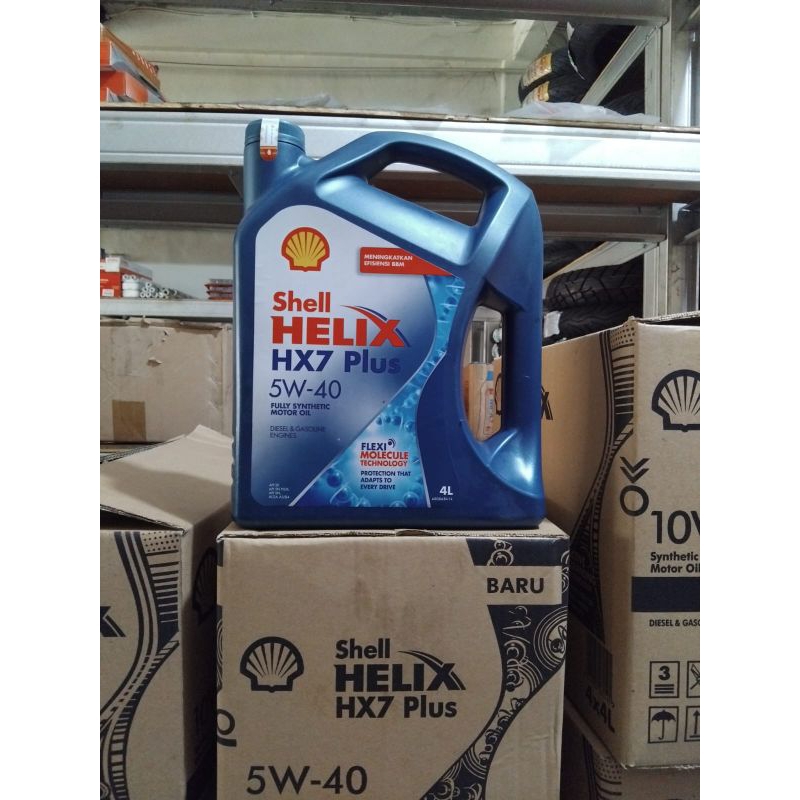 Jual SHELL HELIX HX7 PLUS 5W-40 FULLY SYNTHETIC MOTOR OIL 4L | Shopee ...