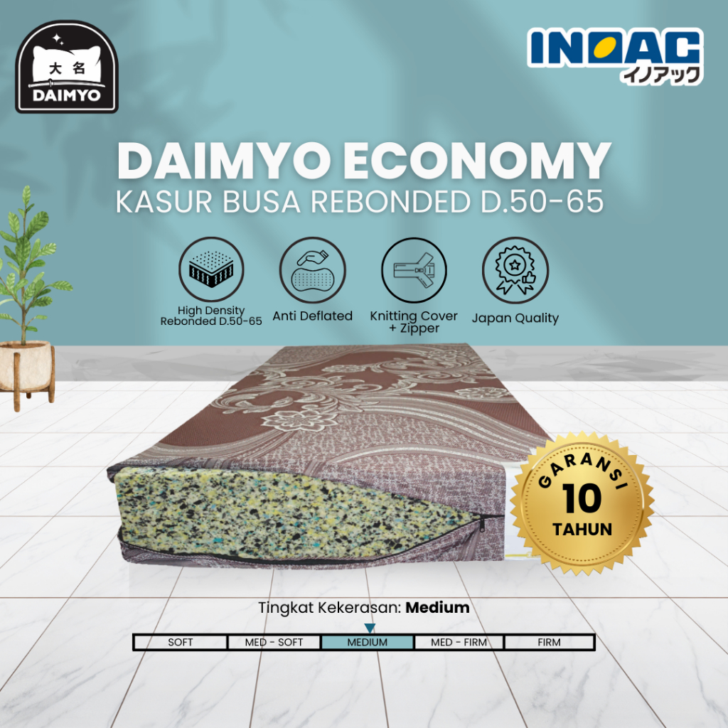 Jual KASUR BUSA INOAC REBONDED (RANGE DENSITY 50 - 65) - DAIMYO ECONOMY ...