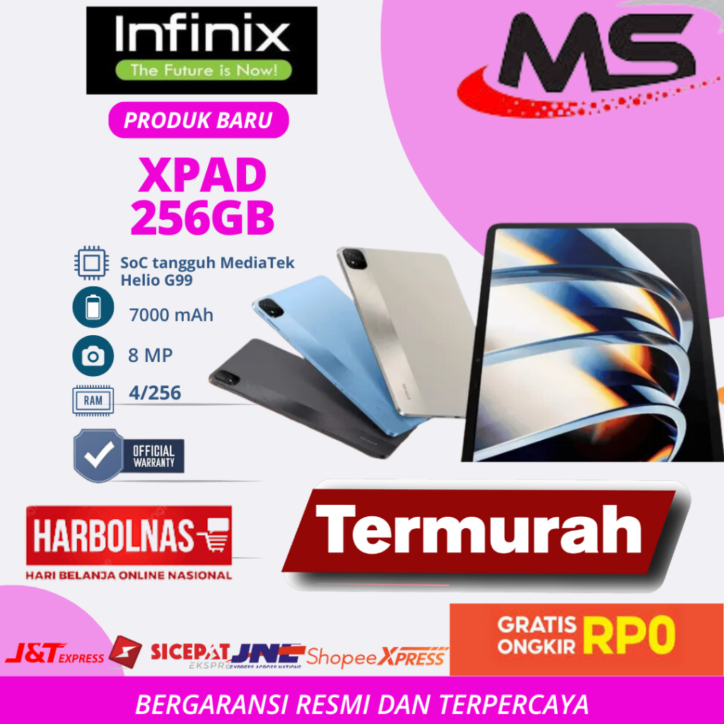 Jual (WIFI ONLY) Infinix XPad 4/256GB - Mediatek Helio G99 - 11" 90Hz ...
