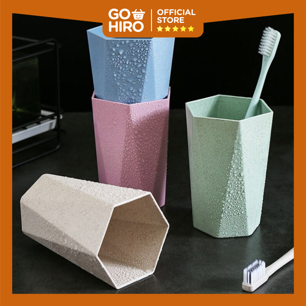 Jual Gelas Jerami Gandum Bentuk Segi Enam / Hexagon Wheat Straw Glass ...