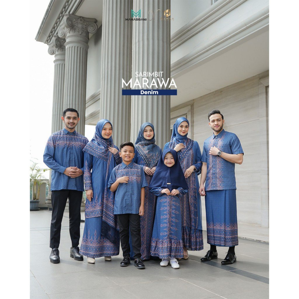 Jual Sarimbit Marawa Denim by Maharrani X Hamka Indonesia , Couple ...
