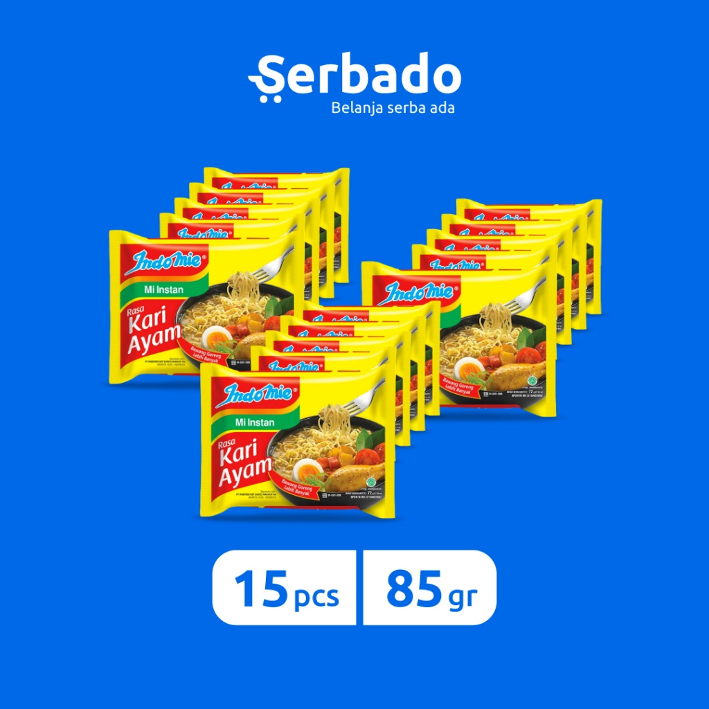 Jual Indomie Kuah Kari Ayam 72gr (Isi 15 pcs) | Shopee Indonesia
