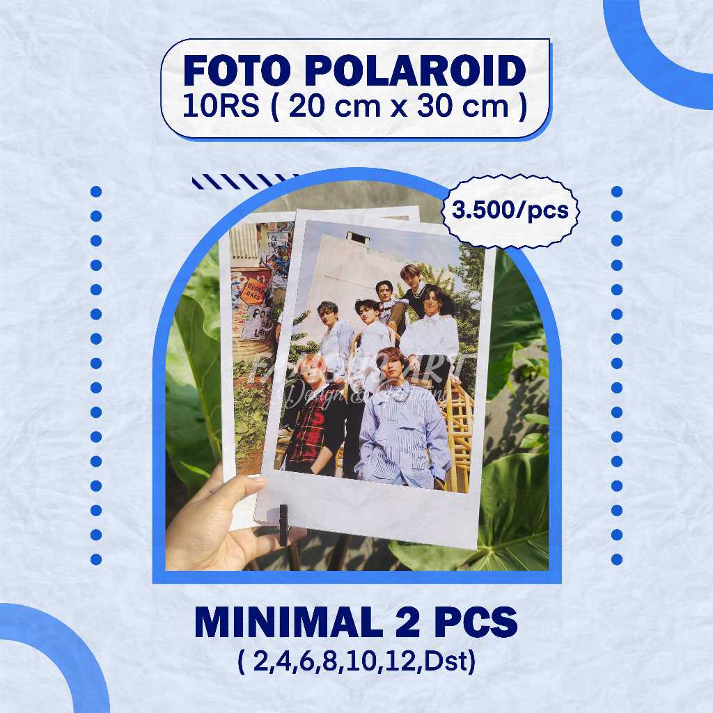 Jual CETAK FOTO POLAROID 10RS (20x30 cm) CETAK FOTO POLAROID GLOSSY ...