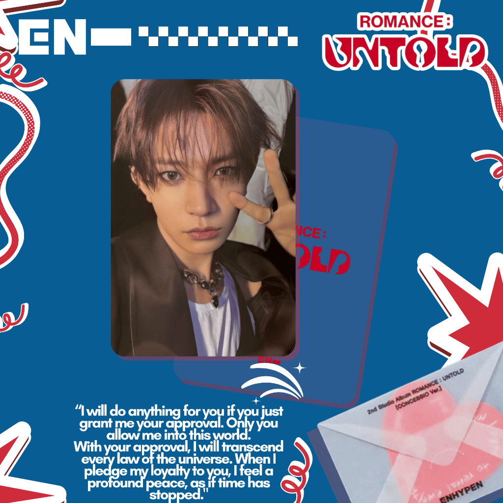 Jual PHOTOCARD ROMANCE UNTOLD ( UNOFF ) | ENHYPEN - ( CONCESSIO VER ...