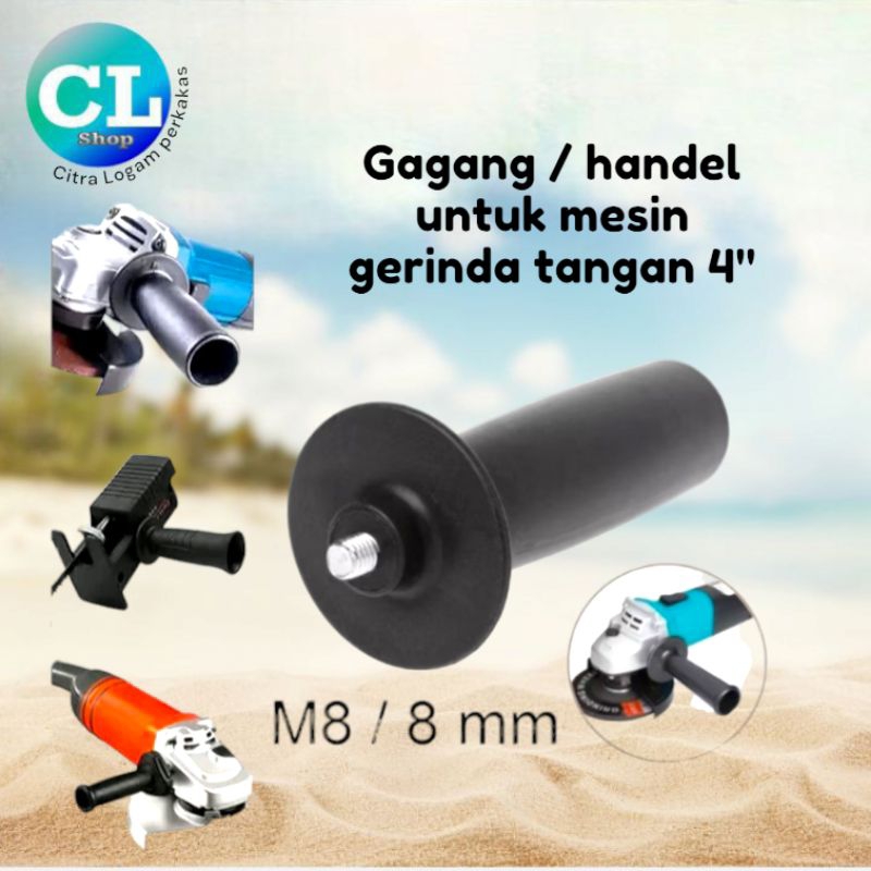 Jual GAGANG HANDEL MESIN GERINDA TANGAN 4" m8 stang pegangan disc ...