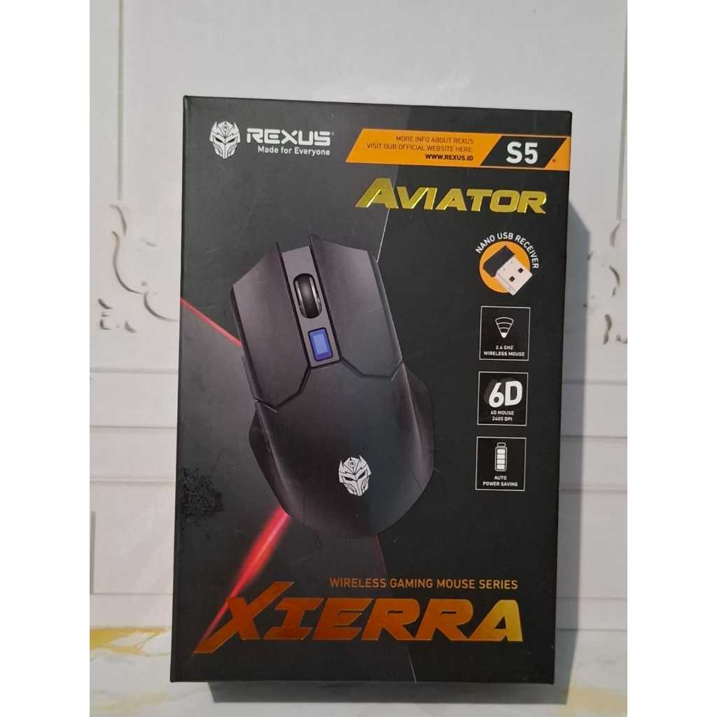 Jual REXUS WIRELESS GAMING MOUSE XIERRA S5 AVIATOR | Shopee Indonesia
