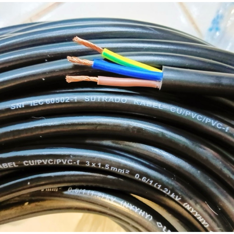 Jual KABEL NYYHY 3 x 2 mm / KABEL LISTRIK 3x2mm SNI | Shopee Indonesia