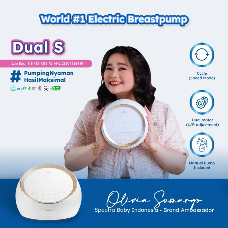 Jual Spectra Dual S Electic Breast Pump - Spectra Pompa asi elektrik ...