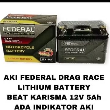 Jual AKI Federal LITHIUM Super Power 12V 5Ah | Shopee Indonesia