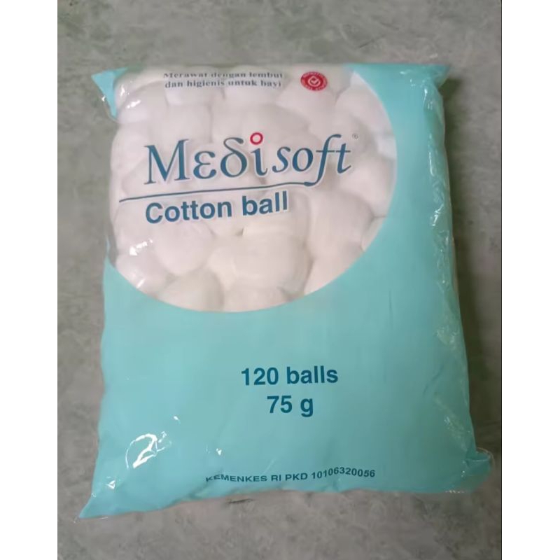 Jual Medisoft Cotton Ball 120 balls 75 Gram | Shopee Indonesia