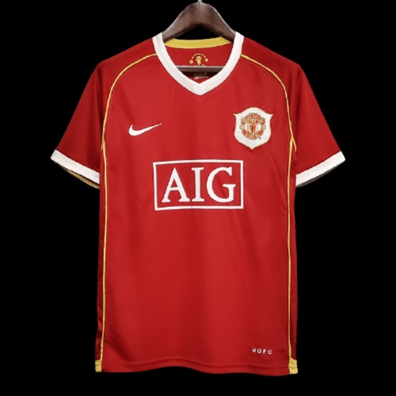 Jual JERSEY MANCHESTER UNITED MU HOME MERAH RETRO AIG MUSIM 2006/2007 ...