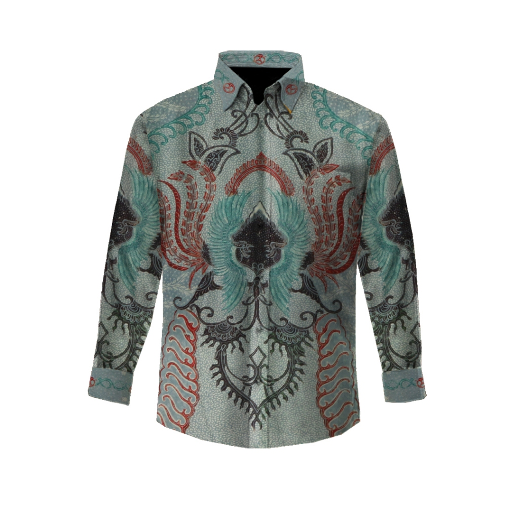 Jual Kain Batik Tulis Asli Tanahan Pola Kemeja Pria Premium Sutra ATBM ...