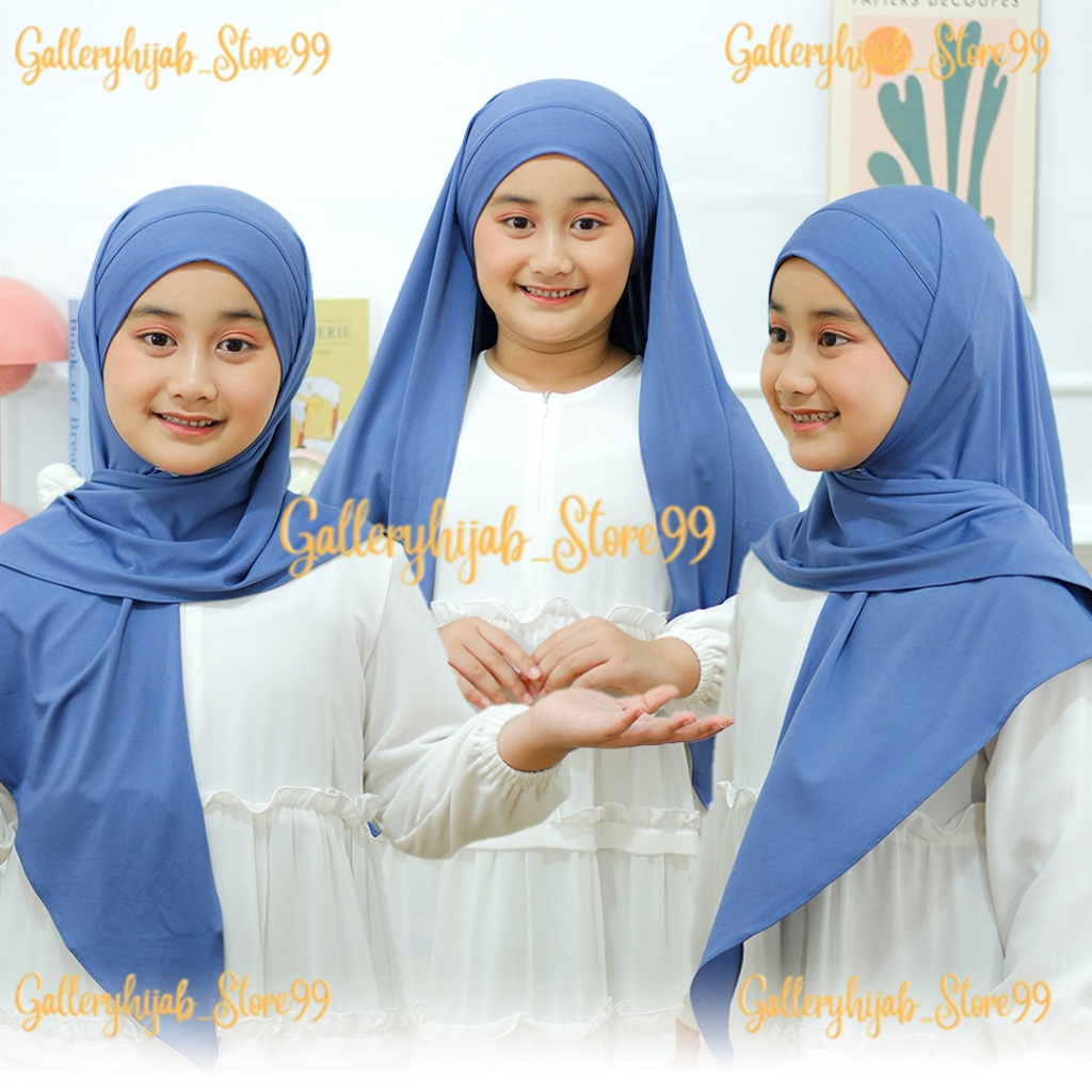 Jual Jilbab Anak (5-10 Thn) | Hijab Segitiga Malay jr Jersey | Jilbab ...