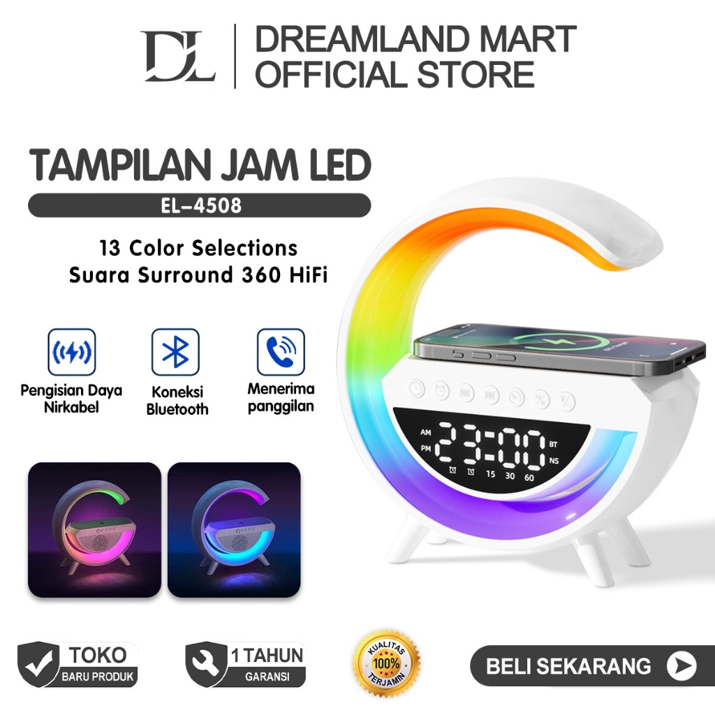 Jual DL Wireless Bluetooth Speaker Mini Music Box dengan Lampu RGB ...