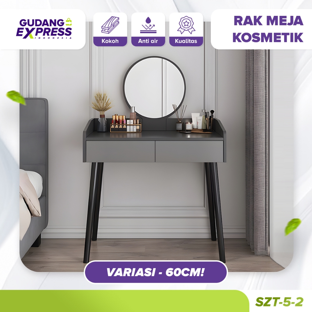 Jual Meja Rias 2 Laci Minimalis/Meja Makeup Meja Kosmetik Meja Kamar ...