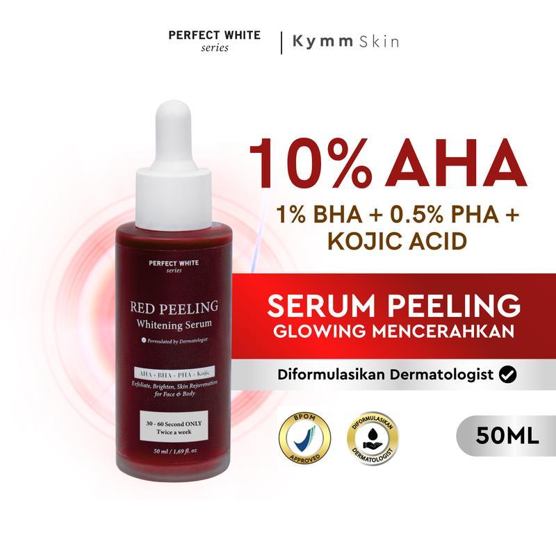Jual KYMM SKIN Red Peeling Whitening Serum with 10% AHA BHA PHA Kojic ...