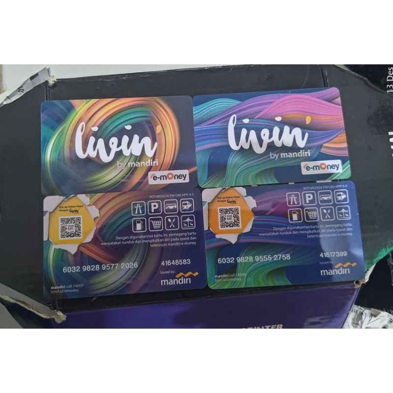 Jual E-money Livin card by mandiri | Shopee Indonesia