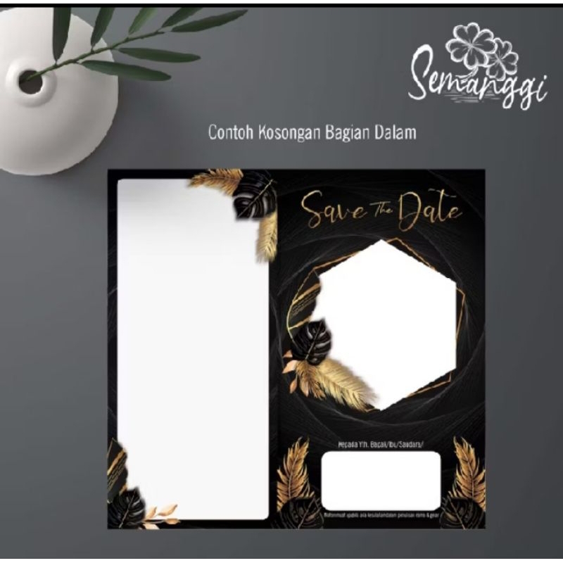 Jual undangan blanko SEMANGGI 08, undangan kosong undangan unik ...