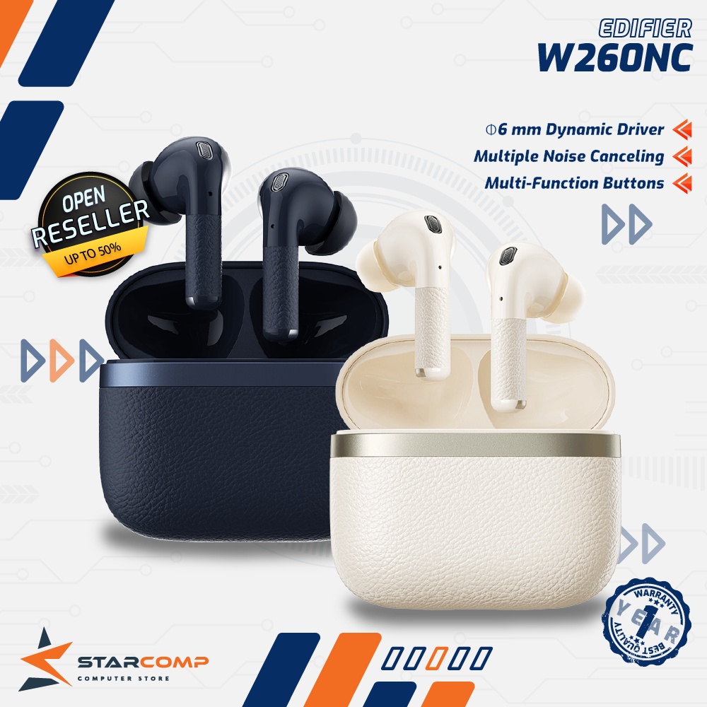 Jual EDIFIER W260NC True Wireless Earbuds with Active Noise ...