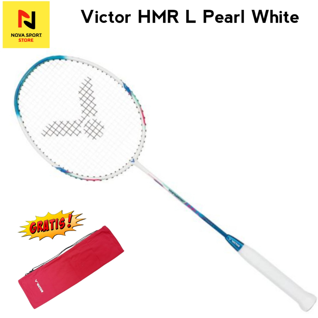 Jual Victor Raket Badminton HMR L Pearl White | Shopee Indonesia