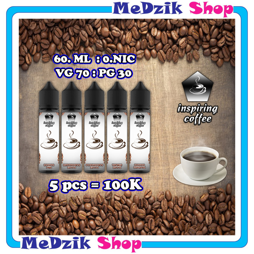 Jual Liquid Inspiring Coffee 60ML Freebase Liquit Kopi | Shopee Indonesia