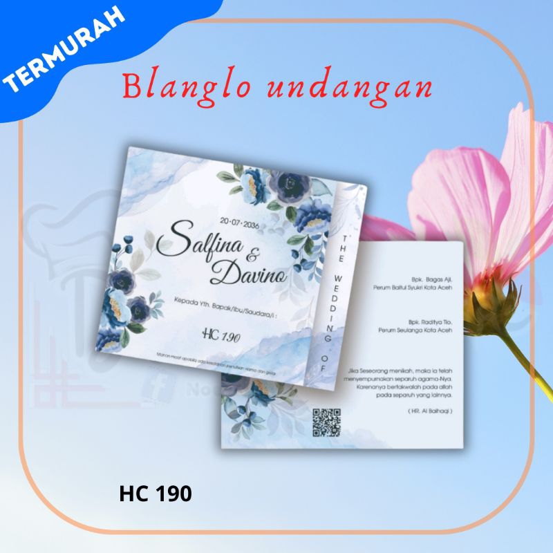 Jual Blangko undangan HC 190 | Blangko Undangan | Undangan Murah ...
