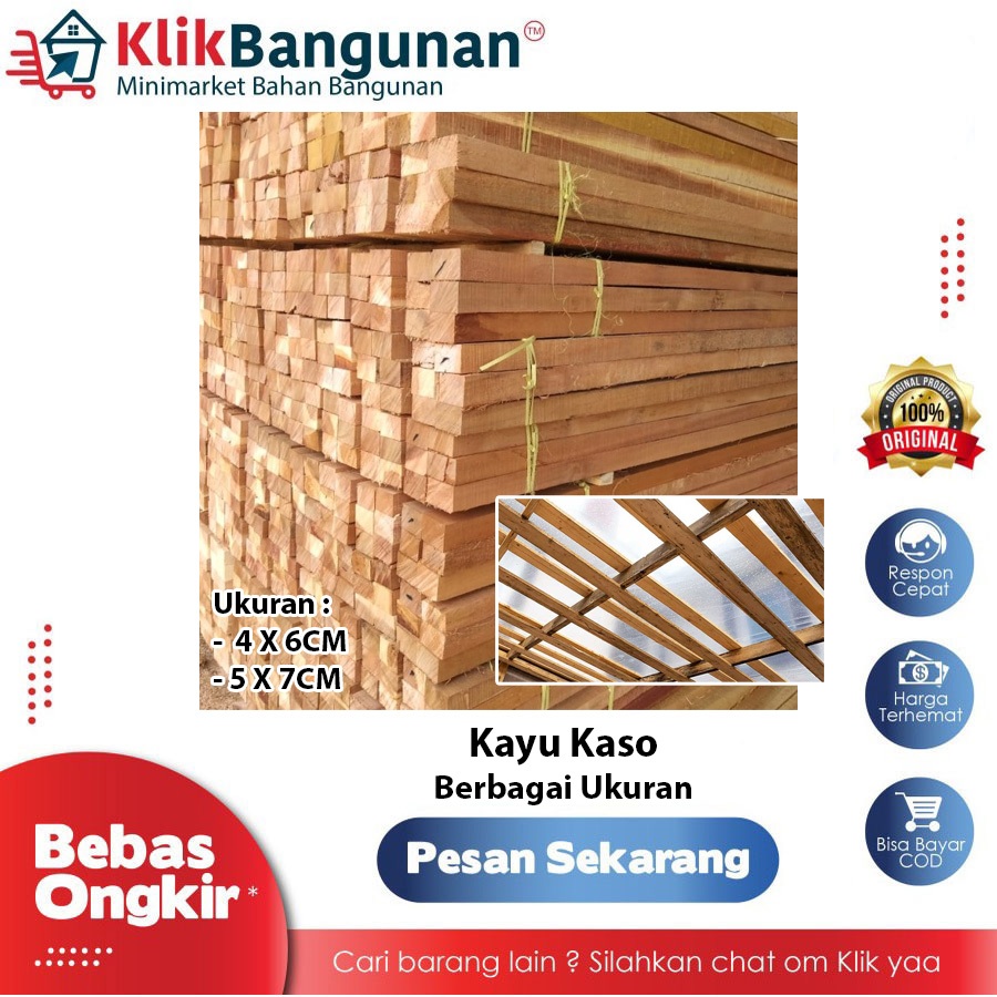 Jual KAYU KASO 4X6 5X7 GRADE A / KAYU BANGUNAN BERBAGAI UKURAN | Shopee ...