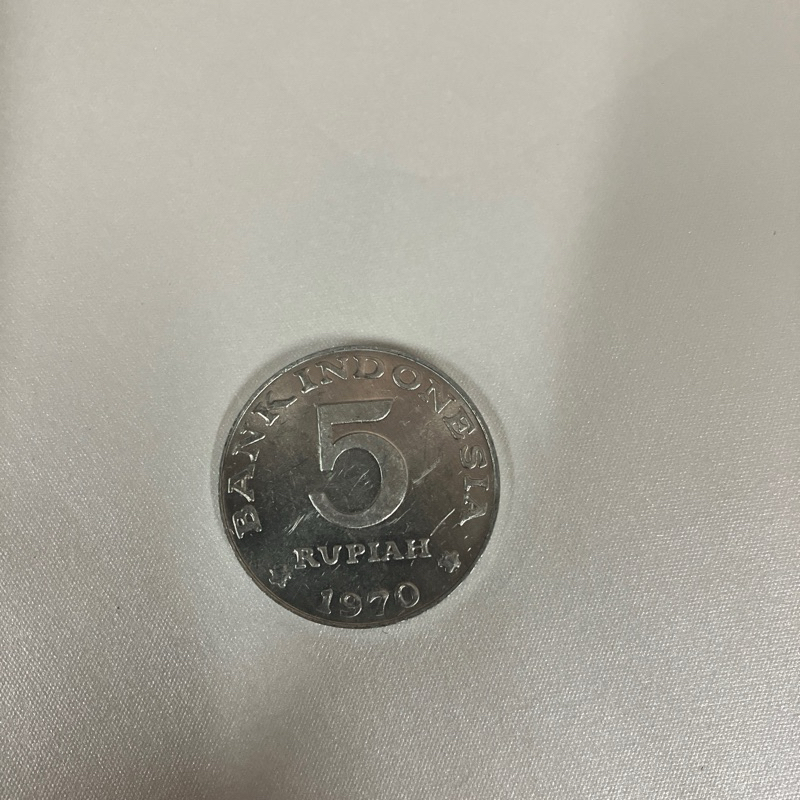Jual Uang koin 5 rupiah tahun 1970 / uang kuno 5 rupiah 1970 burung ...