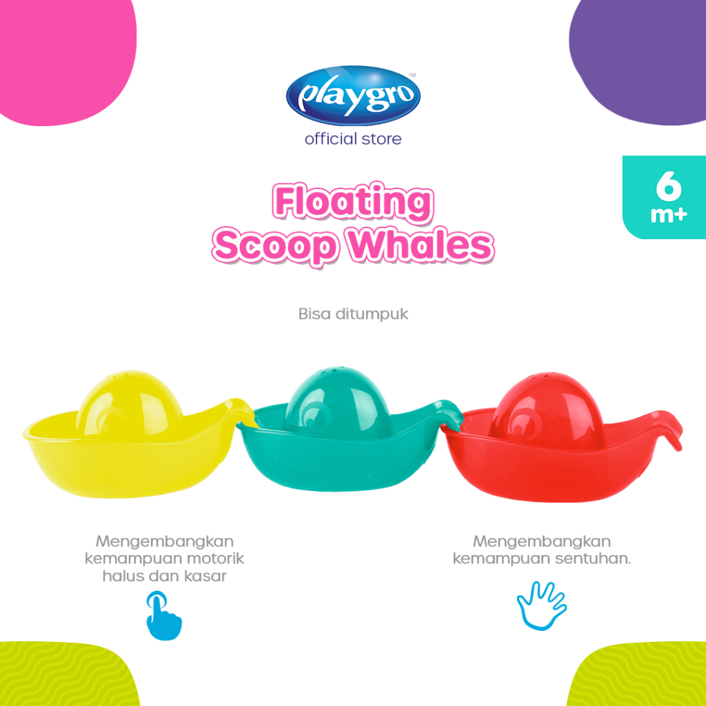 Jual Playgro Baby Float and Scoop Whales - Mainan Mandi Anak | Shopee ...
