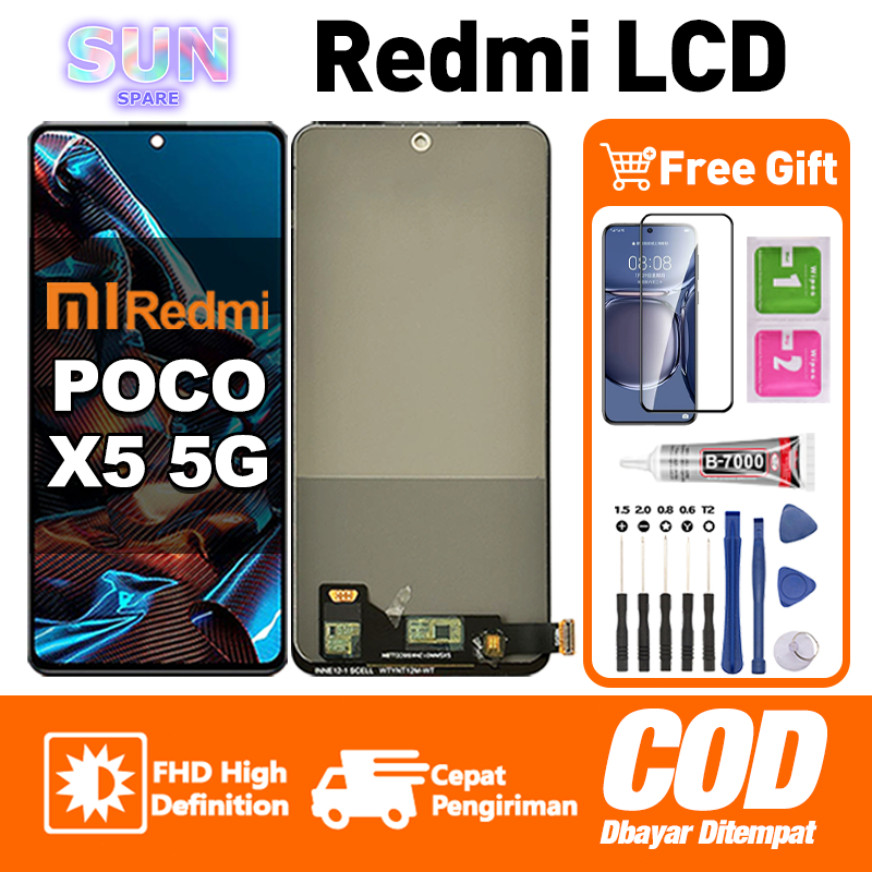 Jual LCD POCO X5 5G Original FREE GIFT Asli Ori hp Touchscreen FHD ...