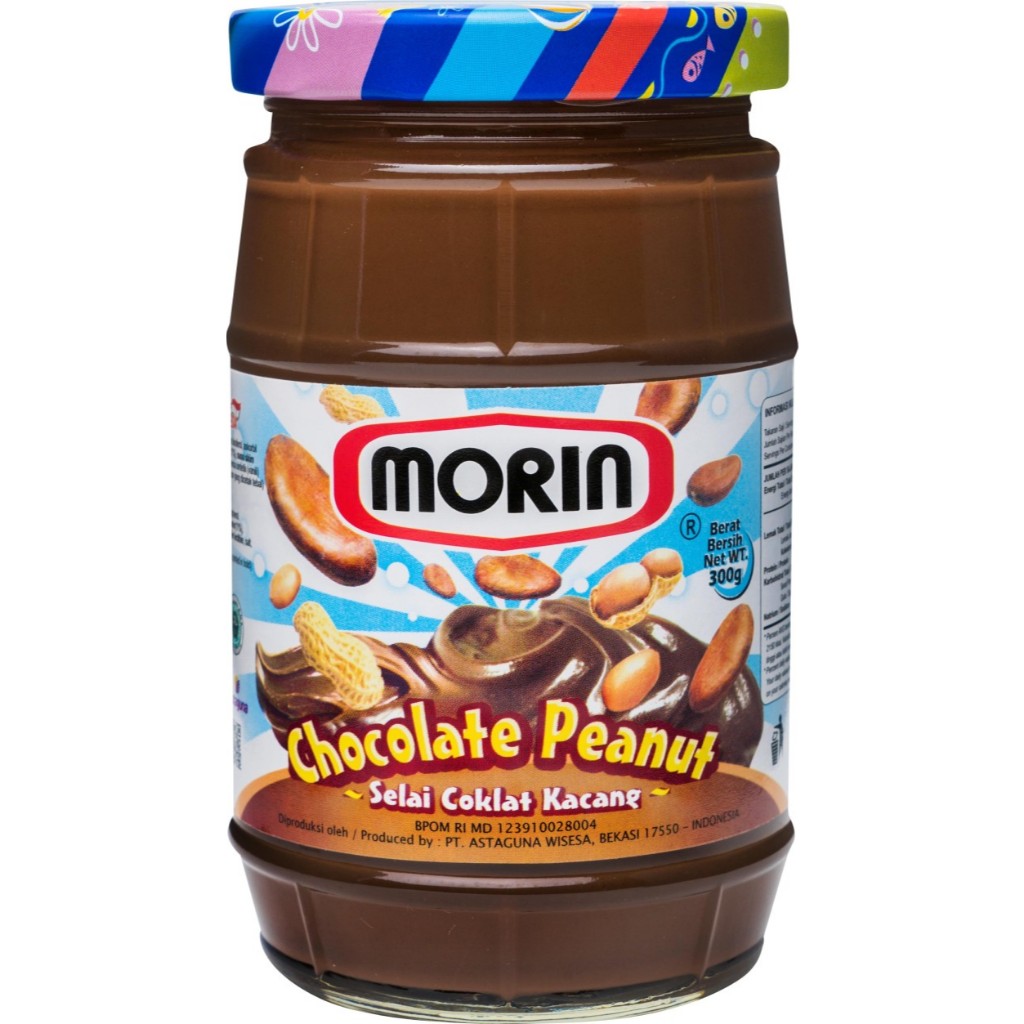 Jual Morin Selai Cokelat Kacang 300 Gr 300Gr Jar Chocolate Peanut ...