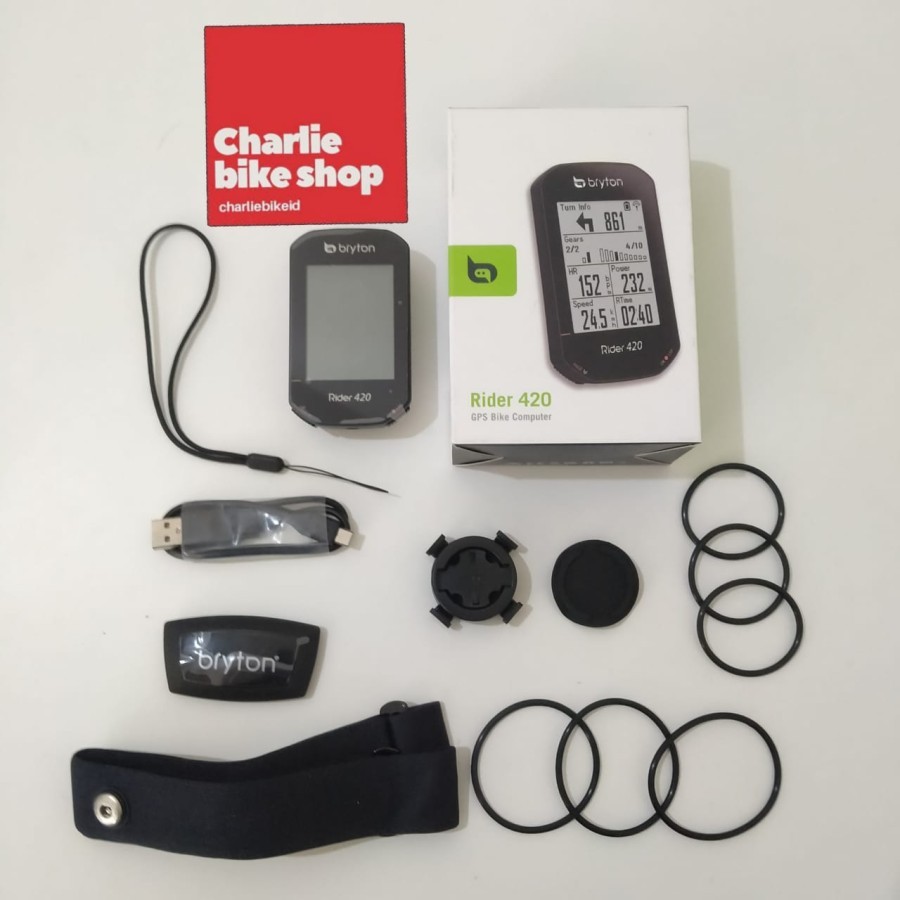 Jual Bryton Cyclo Computer Sepeda Rider 420 with Heart Rate Monitor ...