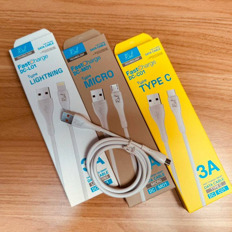 Jual RSL DATA CABLE KABEL DATA KABEL CHARGER KABEL CAS 3A MODEL MICRO ...