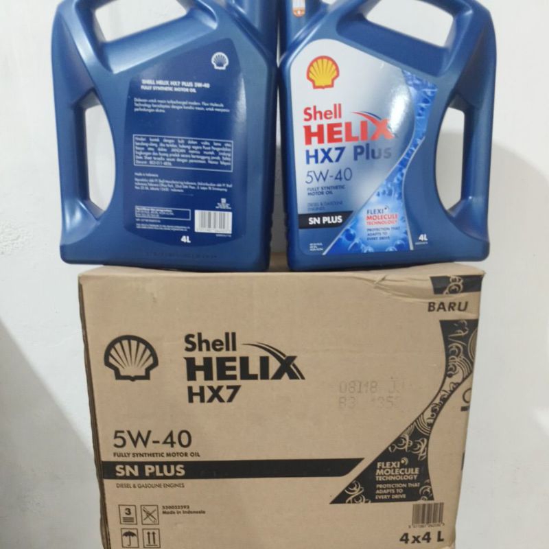 Jual HARGA GROSIR OLI SHELL HELIX HX7 PLUS 4L 1 DUS ISI 4GALON | Shopee ...