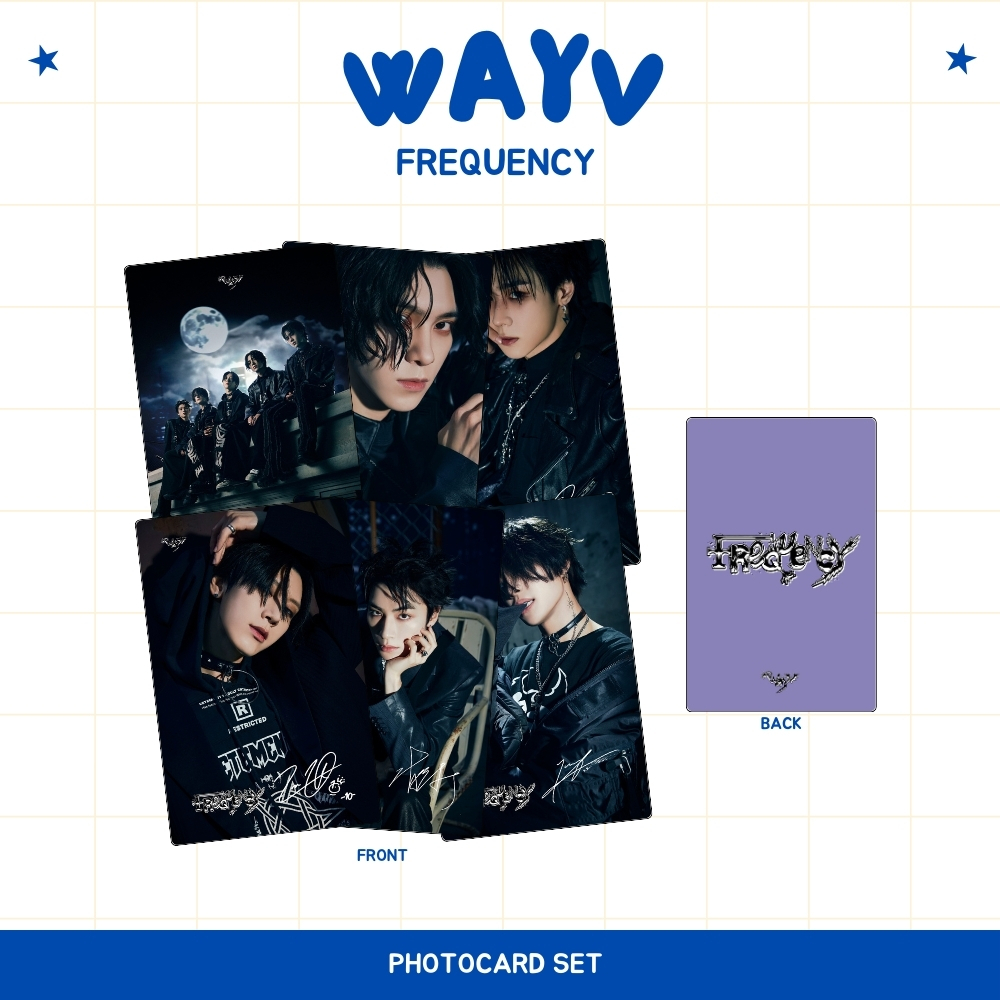 Jual PHOTOCARD WAYV FREQUENCY 2SISI (ISI 6 PCS + LAMINASI 2 SISI) TANDA TANGAN TTD KPOP CARDS ...