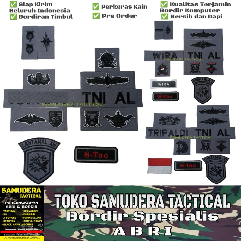 Jual FULL 1 SET ATRIBUT PAPAN NAMA KHUSUS PDL TNI AL (KRI) PERKERAS / MIKA | Shopee Indonesia