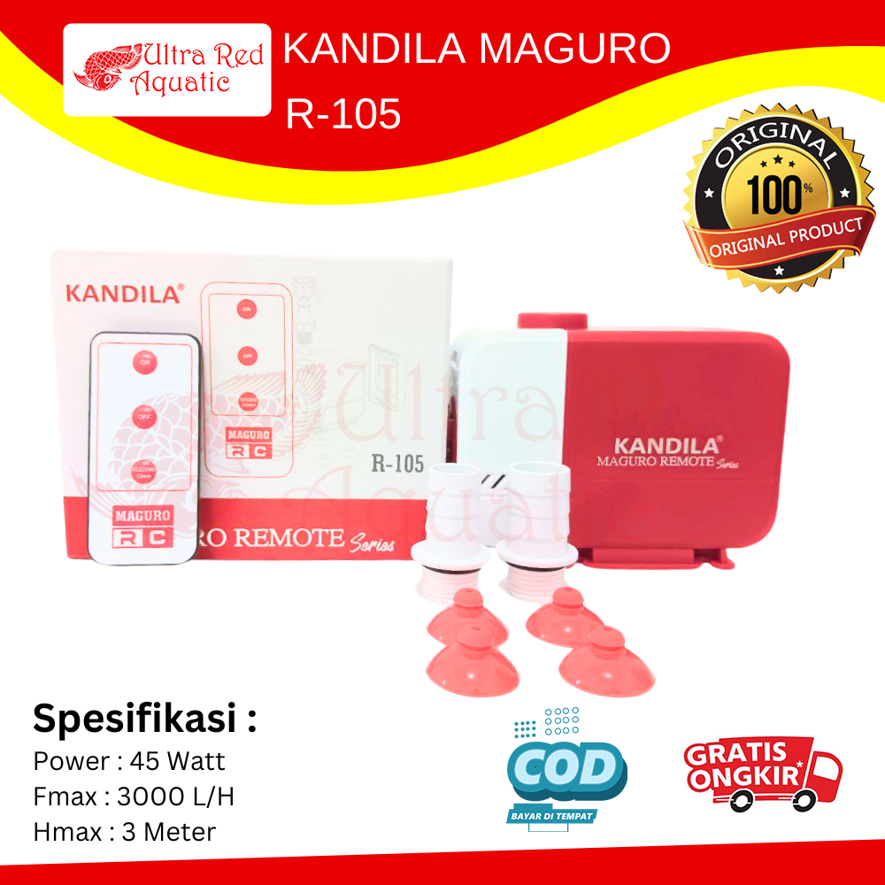 Jual Kandila Maguro R 105 R-105 Remote Control Pompa Air Celup Kolam ...