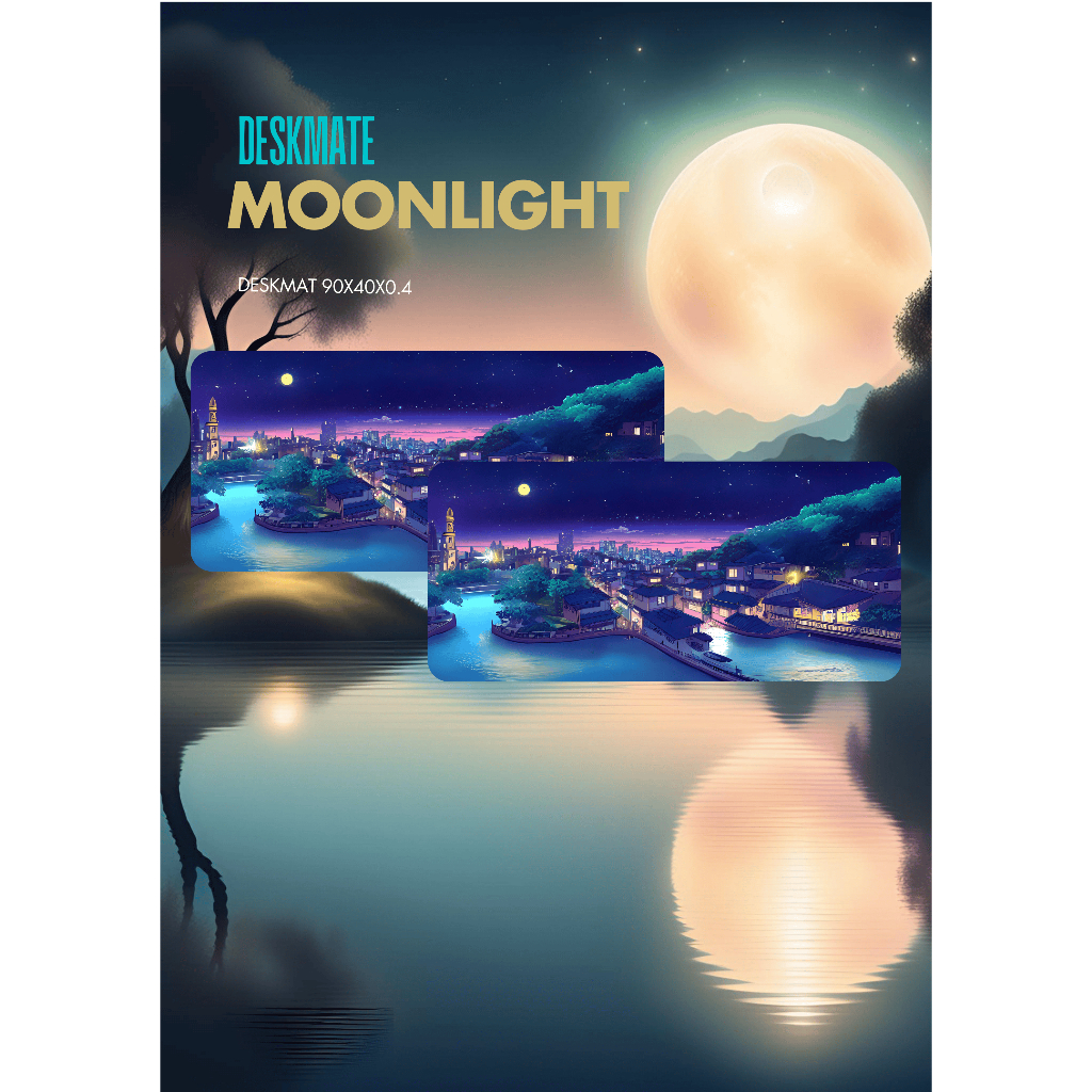 Jual DeskMate - MoonLight Alas Keyboard dan Mousepad | Shopee Indonesia