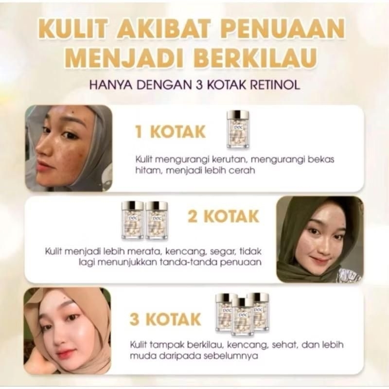 Jual DOC RETINOL SERUM ,RETINOL SKINCARE ESSENCE ORIGINAL ISI 40 KAPSUL ...