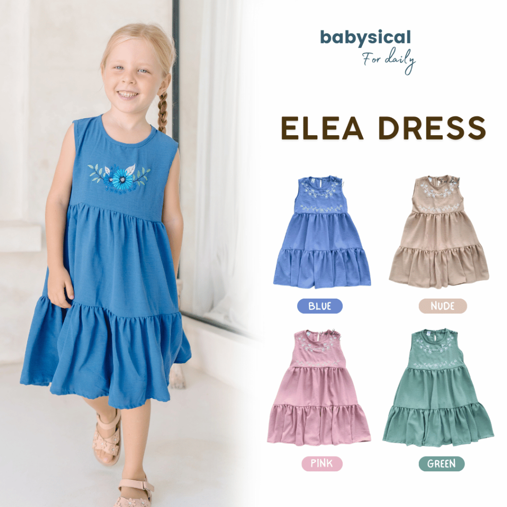 Jual BABYSICAL 0-6 Tahun ELEA DRESS - Daster Anak Cantik Cey Airflow ...