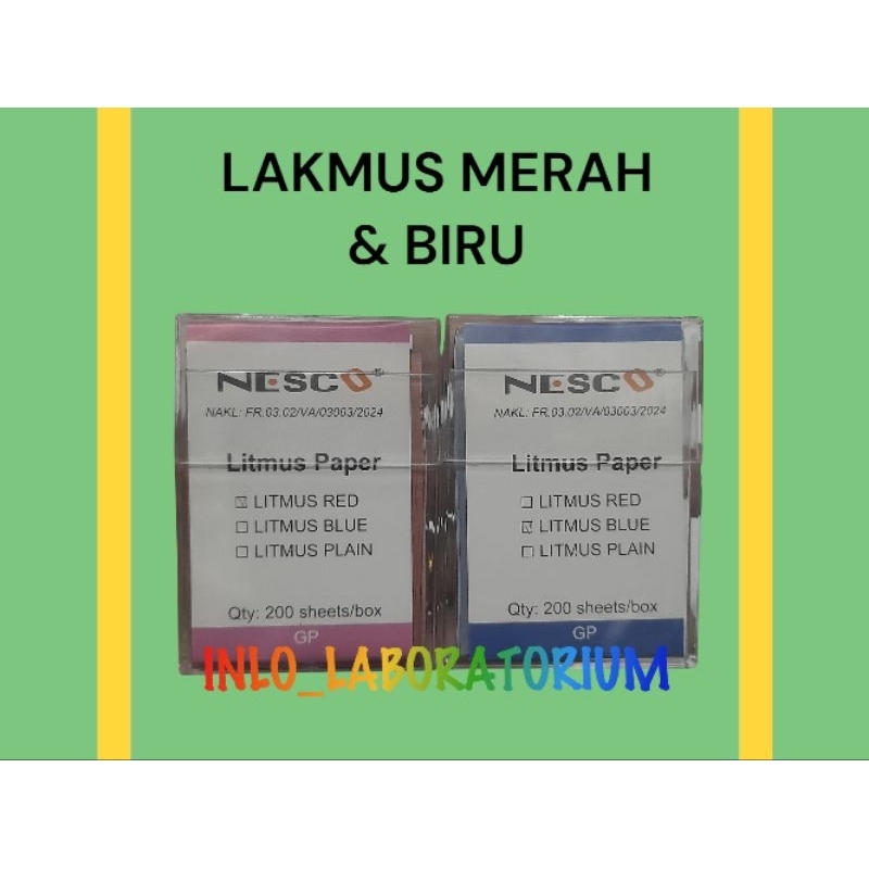 Jual Kertas Lakmus Merk Nesco/Lakmus Pengukur Asam Basa/Kertas Lakmus ...