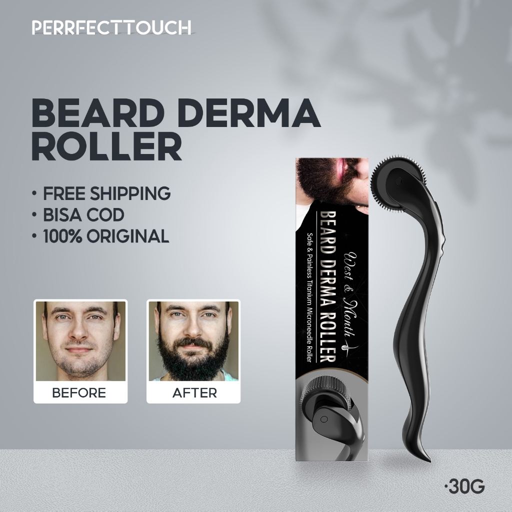 Jual West&Month Beard Derma Roller 0,5 Mm 30g Jenggot Rol Jenggot ...