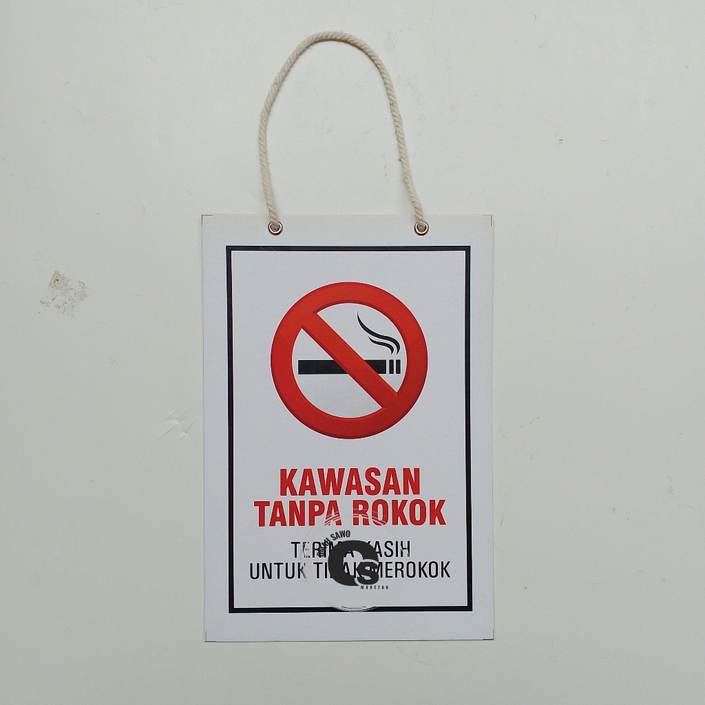 Jual Hard Poster Dilarang Merokok - No Smoking Area - Hard Poster ...