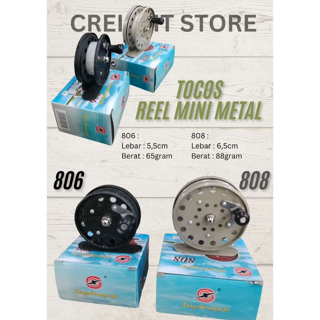 Jual TOKOS, TOCOS/TOKOZ, REEL MINI FULL METAL | Shopee Indonesia