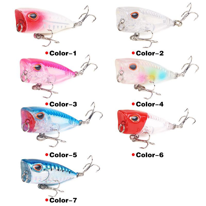 Jual UMPAN PANCING CASTING LURE MINI POPPER ULTRALIGHT 4CM/3GR SUPER KILLER | Shopee Indonesia